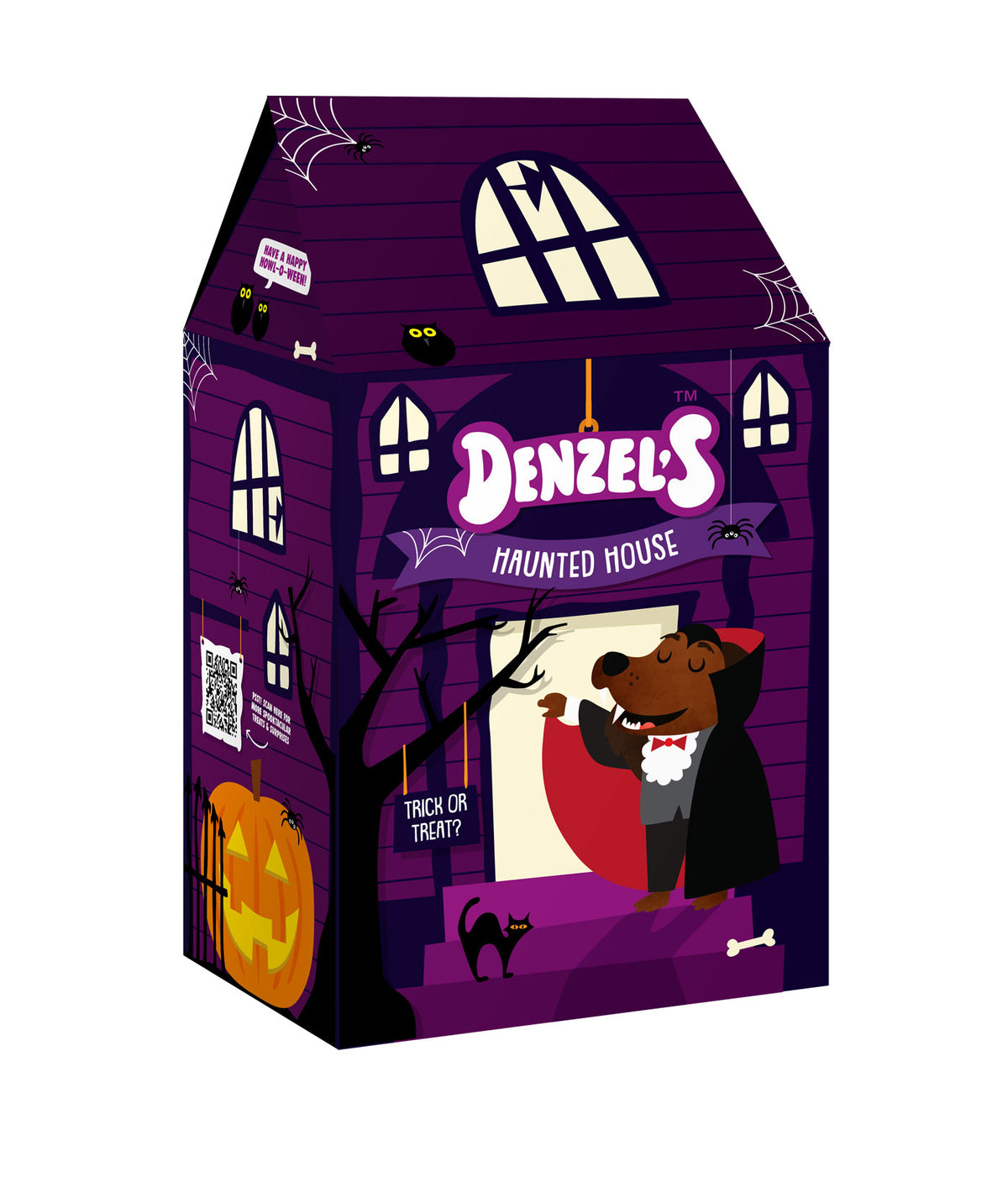 Denzel's Halloween Haunted House Gift Box for Dogs 175G | WOOOF.co.uk ...